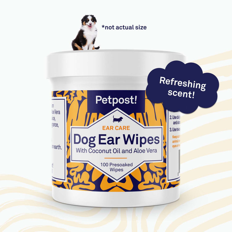 XL Dog Ear Wipes | Best Dog Ear Cleaning Solution | Petpost™