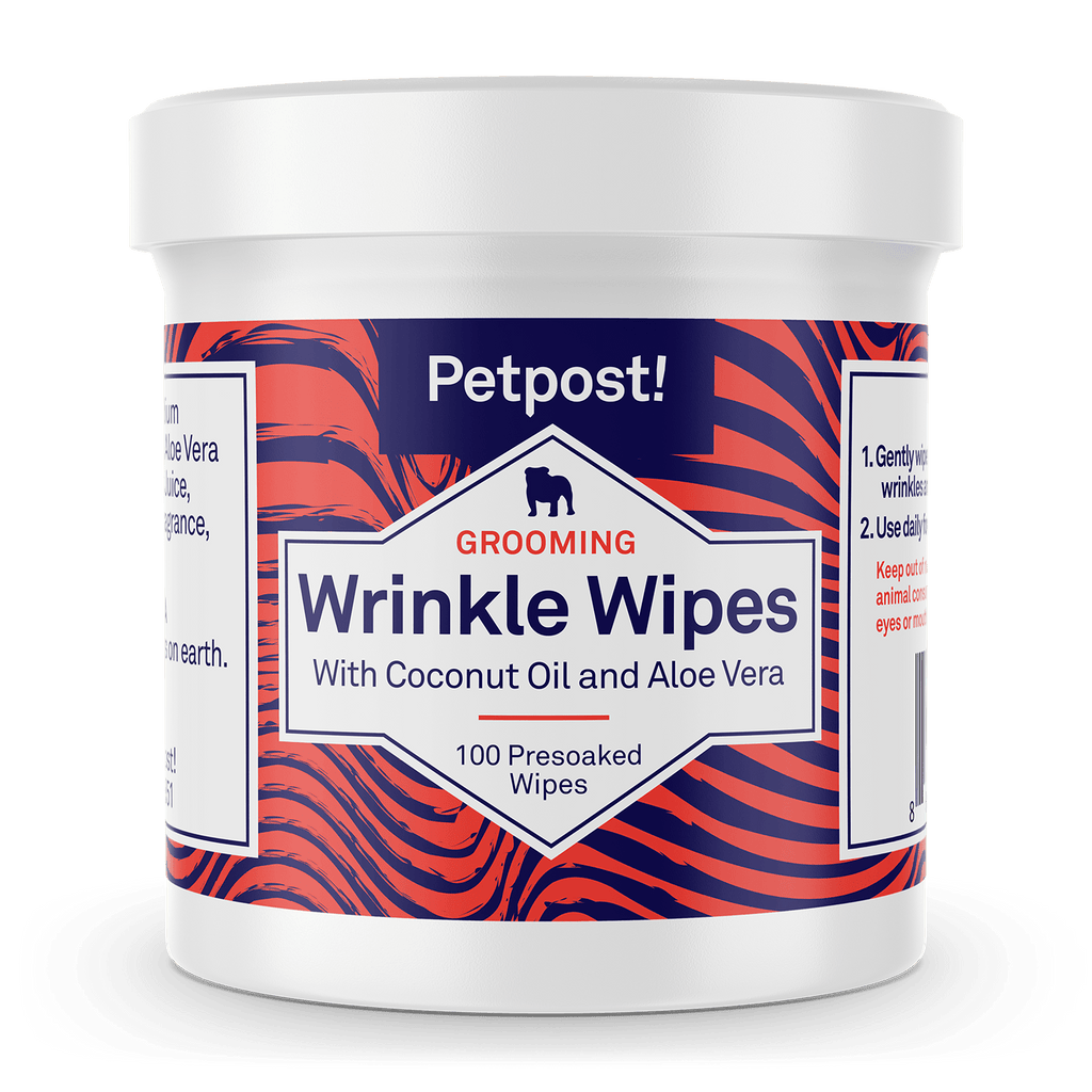 XL Bulldog Wrinkle Wipes | Best Relief for Sore Dog Skin | Petpost™